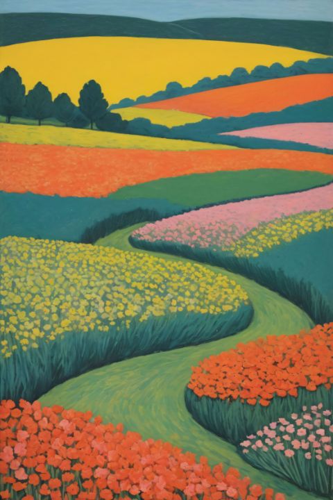 Flowering field - ArtsFuture - Digital Art, Landscapes & Nature, Fields ...