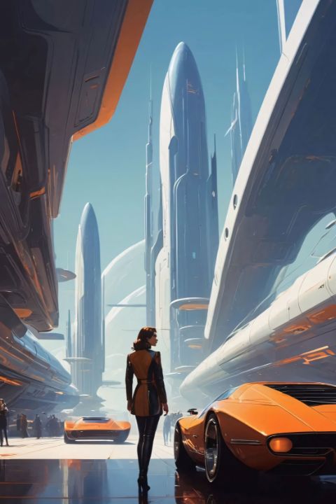 High-tech city in the future - ArtsFuture - Digital Art & AI ...