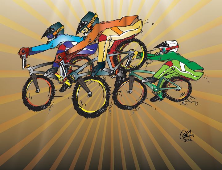 BMX racers, BIG air. - gOrk's BMX Art & Photography - Drawings ...