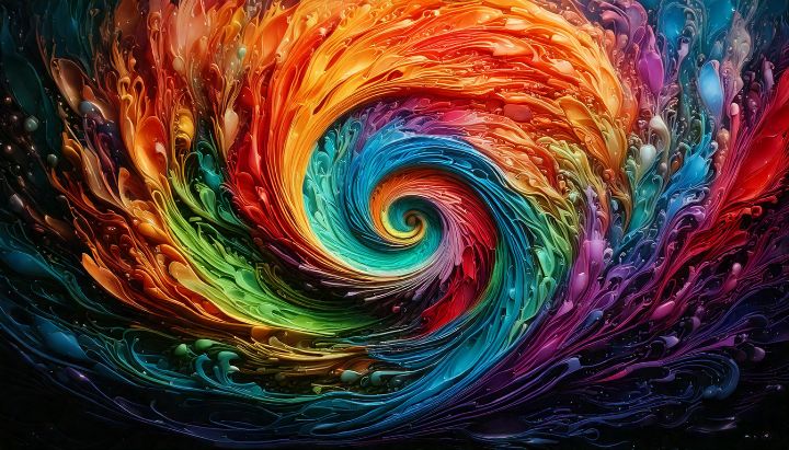 Feather effect digital art - Karl H - Digital Art & AI, Abstract, Color ...