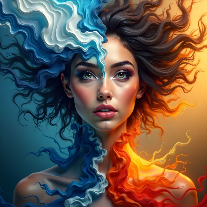 Split Personality - Expert Hues - Paintings & Prints, Abstract, Other ...