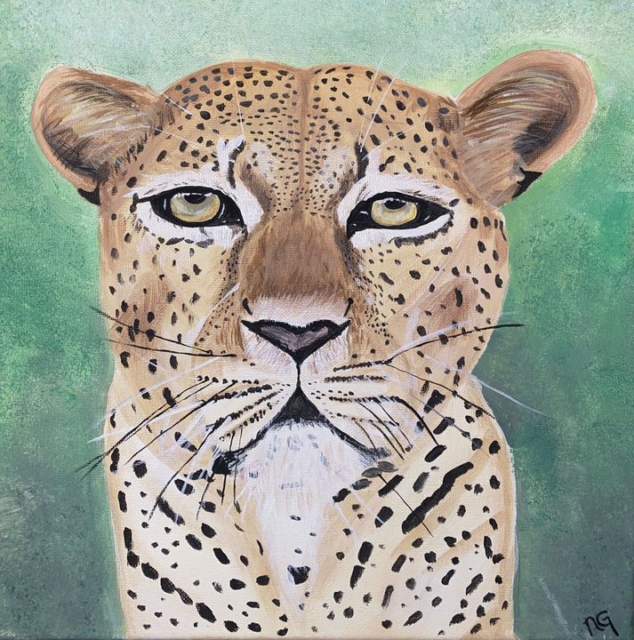 Leopard - Artwork by Nicole April - Paintings & Prints, Animals, Birds ...
