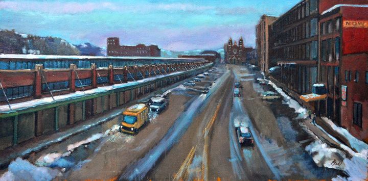 SNOWMAGEDDON ️ - William Pfahl-Fine Art - Paintings & Prints, Buildings ...
