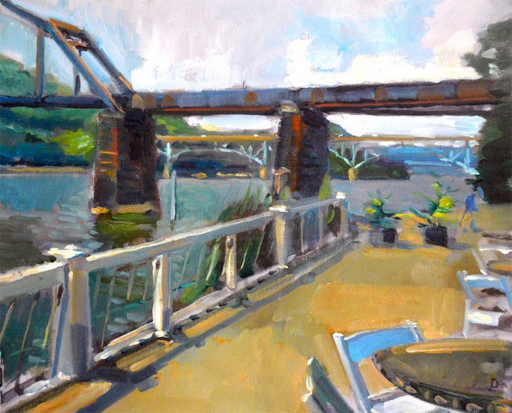 ASPINWALL MARINA II - PATIO. - William Pfahl-Fine Art - Paintings ...