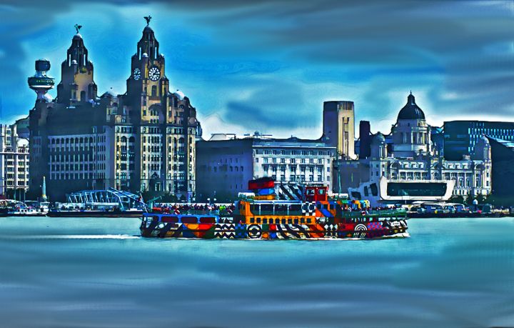 Liverpool waterfront Skyline - ImageByJohn - Digital Art, Landscapes ...