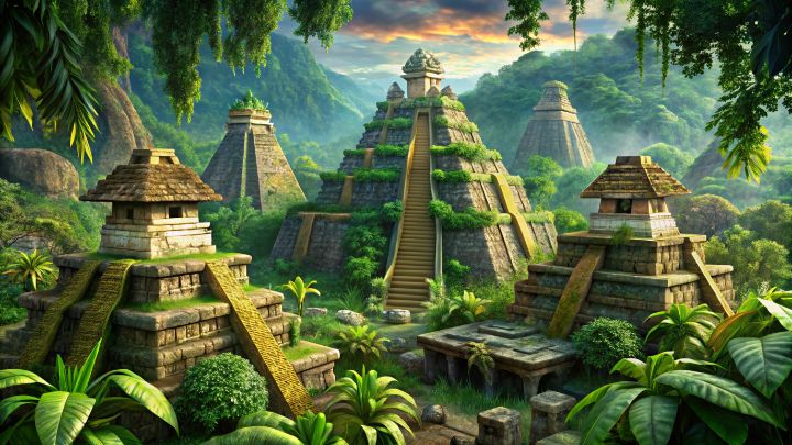 The Hidden Pyramids of the Mayan Emp - Inspire-Gallery - Digital Art ...