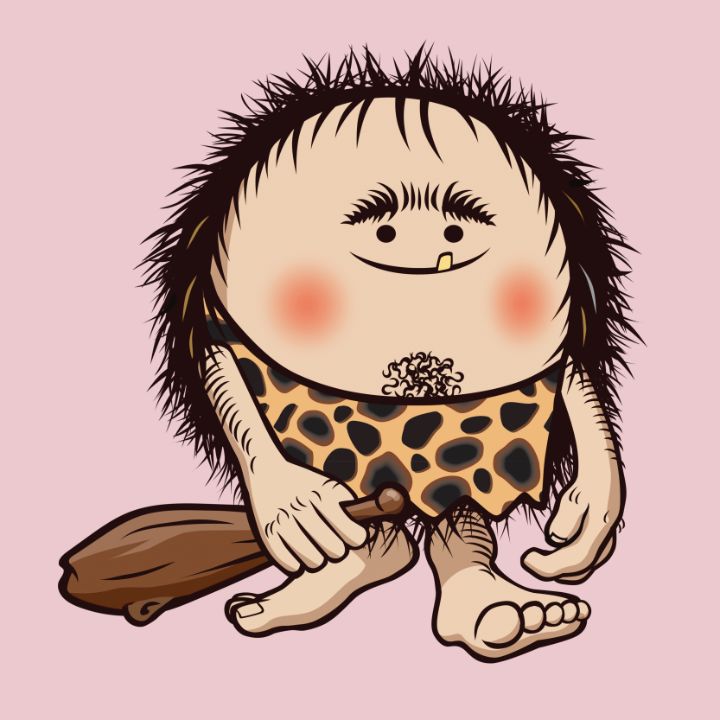 Fosseway Fuzzies Caveman - Gorst Images - Drawings & Illustration ...