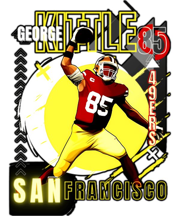 George Kittle The Heart Of 49Ers - ReefMacapagal - Digital Art & AI ...