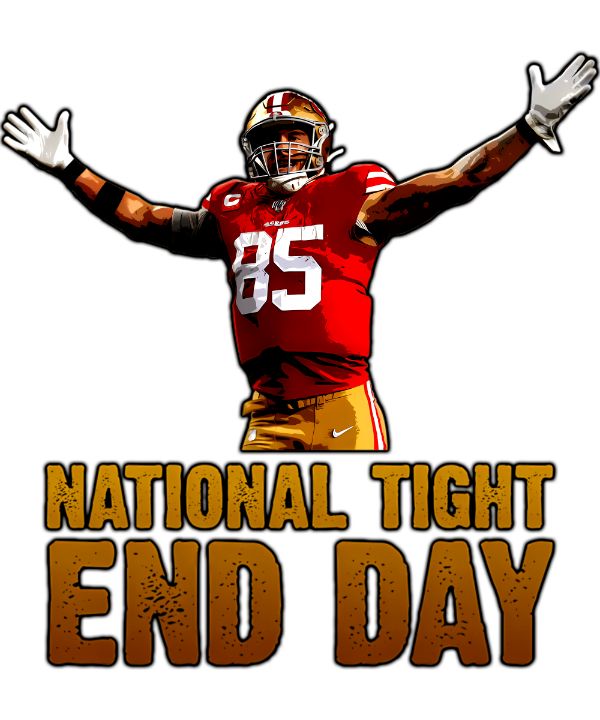 George Kittle National Tight End Day - ReefMacapagal - Digital Art & AI ...