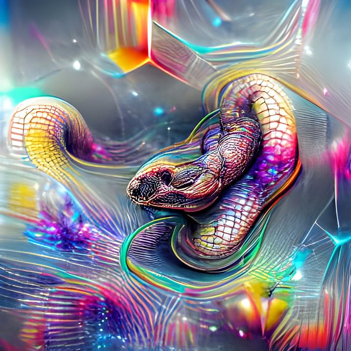 Rainbow Serpent - Art by Darksphere - Digital Art, Abstract, Irregular ...