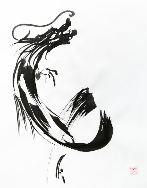 Twisted dragon - manuelunsui - Paintings & Prints, Fantasy & Mythology ...
