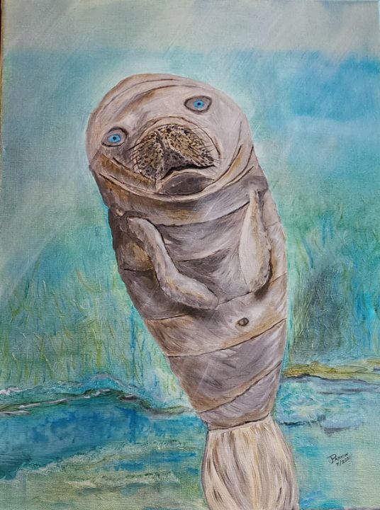 Manatee Please - PankiwArt - Paintings & Prints, Animals, Birds, & Fish ...