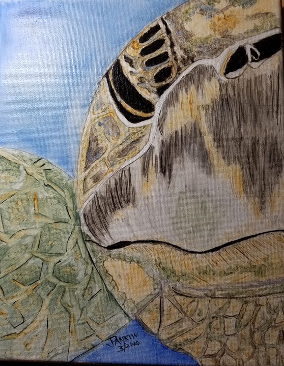 One Angry Turtle - PankiwArt - Paintings & Prints, Animals, Birds ...