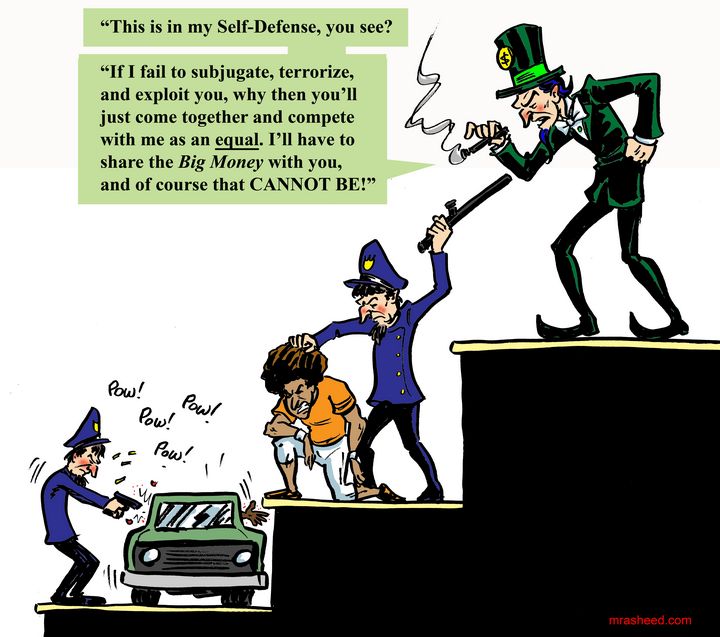 In Self Defense II - M. Rasheed Cartoons - Drawings & Illustration ...