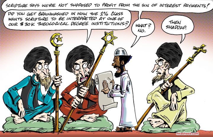 Greed-Fueled Triopoly of Relig... - M. Rasheed Cartoons - Drawings ...