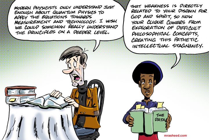 Quantum Thought...? - M. Rasheed Cartoons - Drawings & Illustration ...