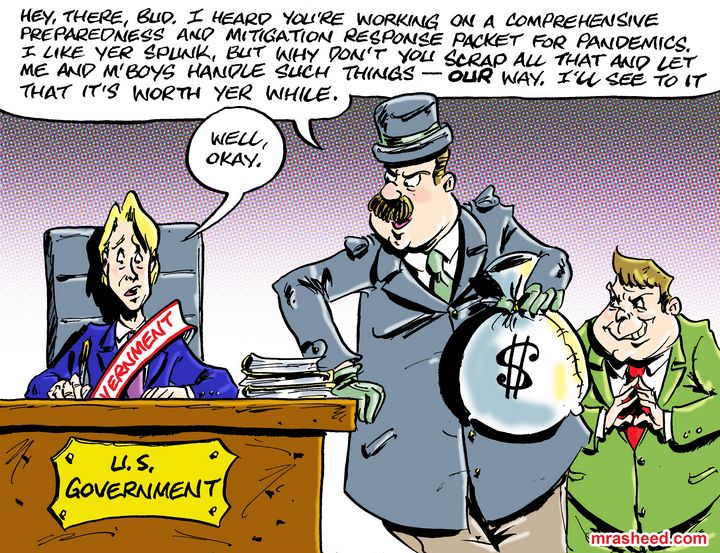 Thriving with Impunity in Control... - M. Rasheed Cartoons - Drawings ...