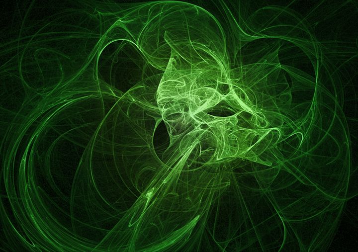 Shades of Green Plasma Fractal - Fantastic Fractals - Digital Art & AI ...