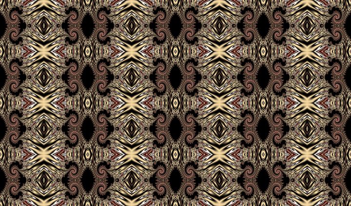 Repeating fractal pattern - Pauline Warman - Digital Art & AI, Abstract ...