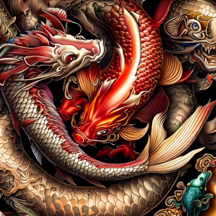 KOI FISH 4 - IMPACTEES STREETWEAR: ARTWORKS - Digital Art & AI, Animals ...