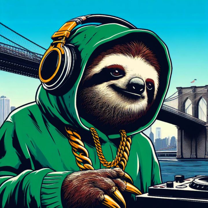 Deejay Sloth in the Middle-Brooklyn - IMPACTEES STREETWEAR: ARTWORKS ...