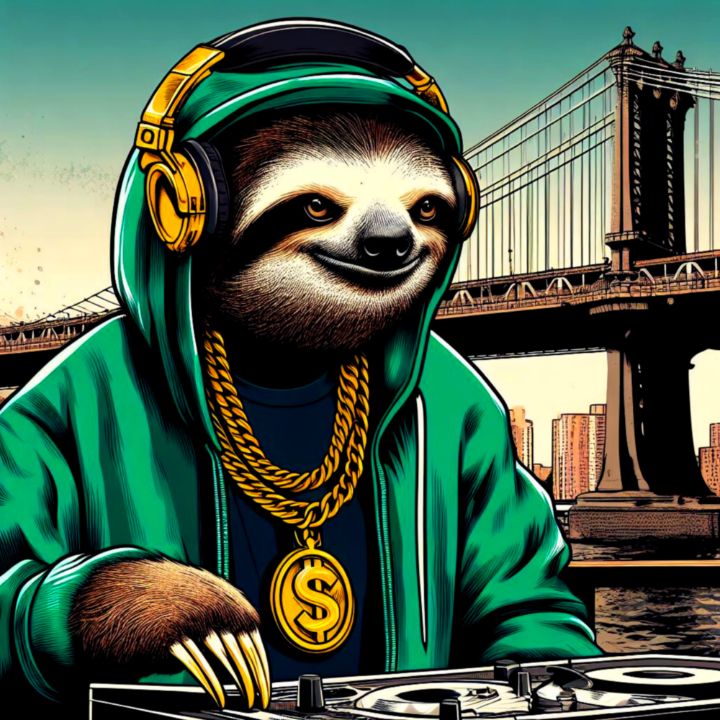 Deejay Sloth in the Middle-Brooklyn - IMPACTEES STREETWEAR: ARTWORKS ...