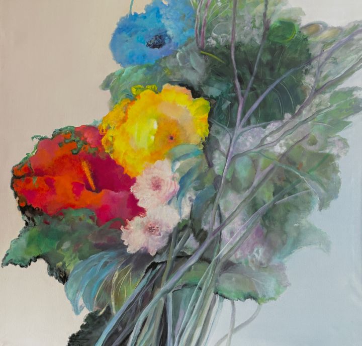 Bouquet D'Ete Large Floral Painting - Christiane Papé Fine Art ...