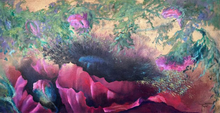 Night Bloom - Christiane Papé Fine Art - Paintings & Prints, Flowers ...