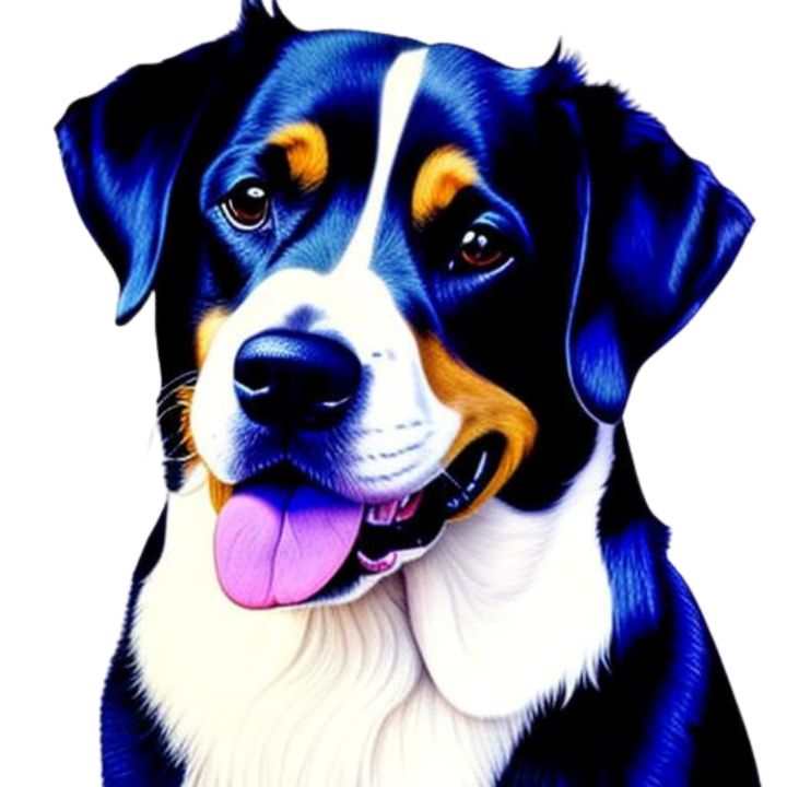 cute and happy dog - Art Raven - Digital Art & AI, Animals, Birds ...