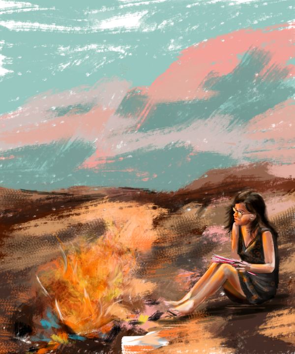camp fire - DEKERACT ART STUDIO - Digital Art & AI, Landscapes & Nature ...