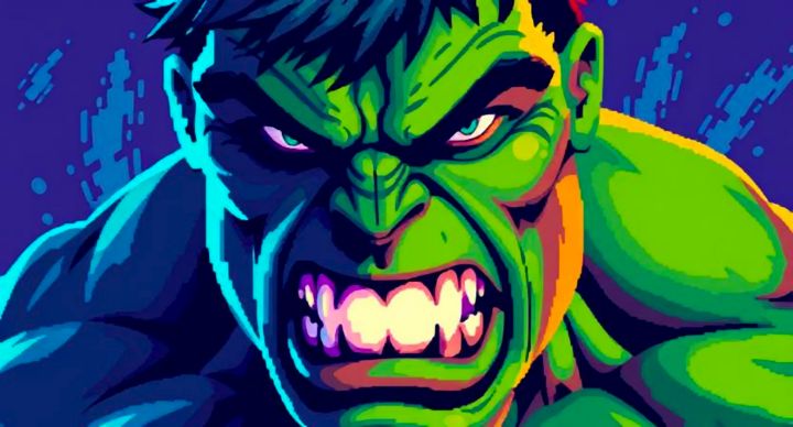 Hulk Eyes Projekt 8-BIT Wall Art - MR.BEAST - Drawings & Illustration ...