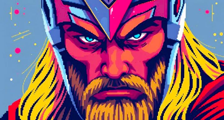 Thor Eyes Projekt 8-BIT Wall Art - MR.BEAST - Drawings & Illustration ...