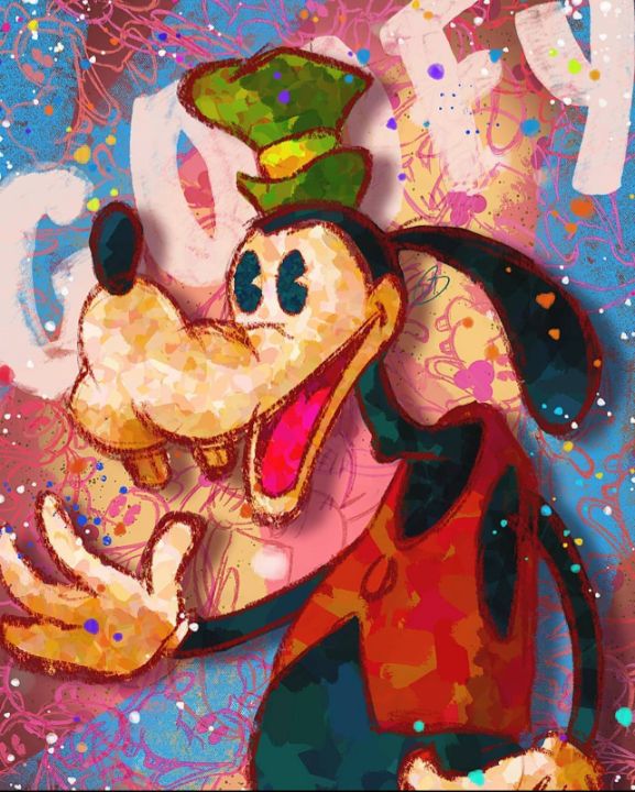 Funky Goofy - Blowout Art - Digital Art & AI, Childrens Art, Disney ...