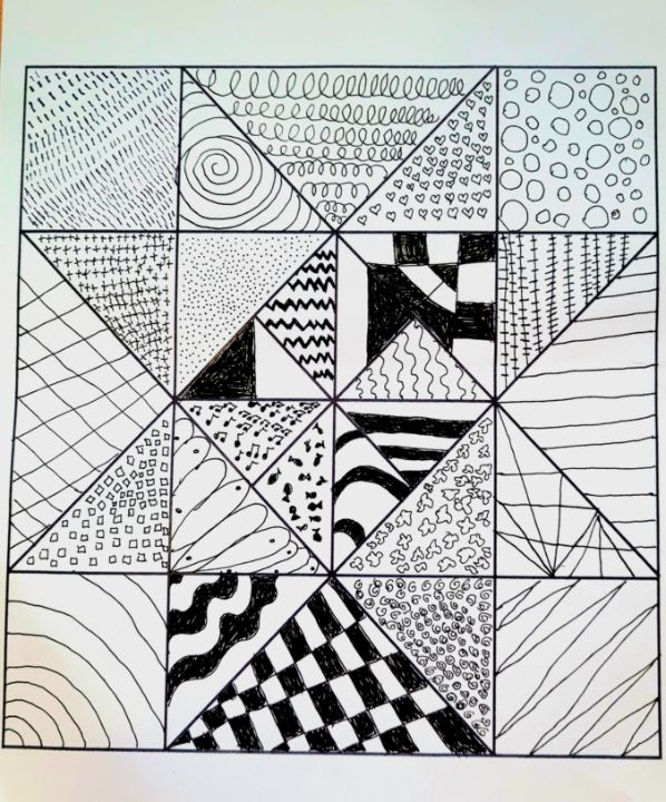 Zentangle - Create Hope - Drawings & Illustration, Abstract, Geometric ...