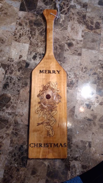 Merry Christmas Paddle - ForrestWyoming - Crafts & Other Art, Other ...