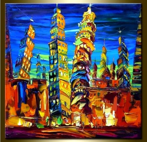 Cityscape - huartgallery - Paintings & Prints, Abstract, Man-made ...