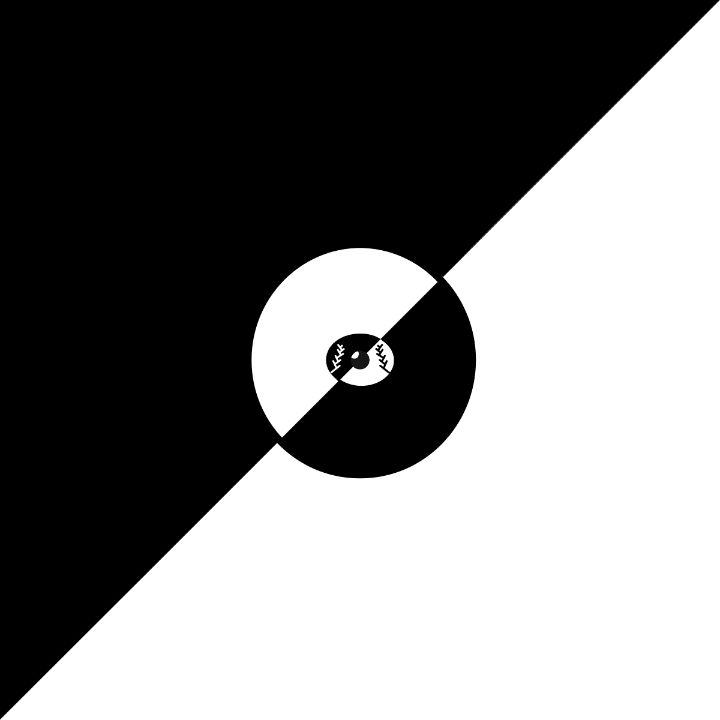 Black and White Void - reLAXbud - Digital Art & AI, Abstract, Geometric ...