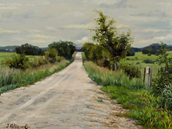 Old Austin Road - Jose Miguel Blanco - Paintings & Prints, Landscapes ...