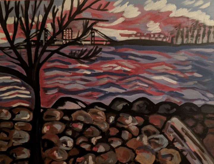 Bedford Basin Sunset - McDaid Art - Paintings & Prints, Landscapes ...