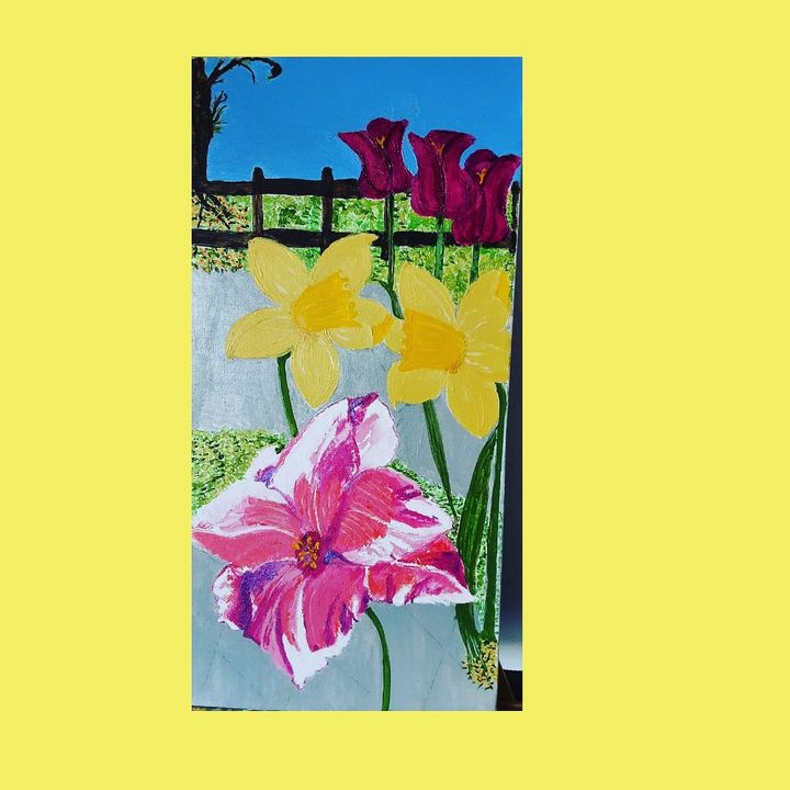 Spring has sprung - Artbypetrina - Paintings & Prints, Flowers, Plants ...