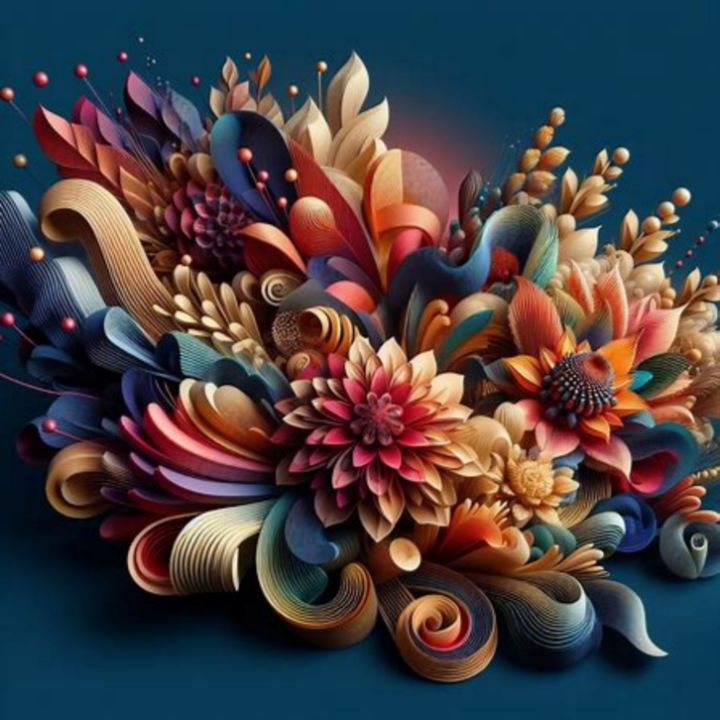 Abstract Flower Burst 4 - Artwork by MoonDreamz - Digital Art & AI ...