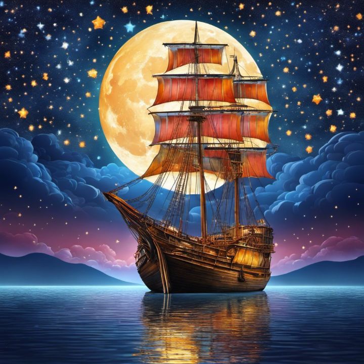 Moonlit Serenity - ArtWithBytes - Digital Art, Abstract, Other Abstract ...