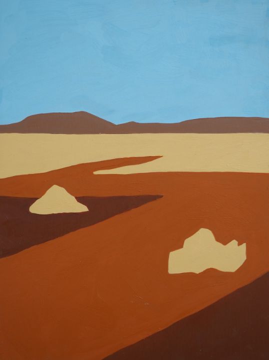 Namibian Sands III - Suzanne Leighton - Paintings & Prints, Landscapes ...