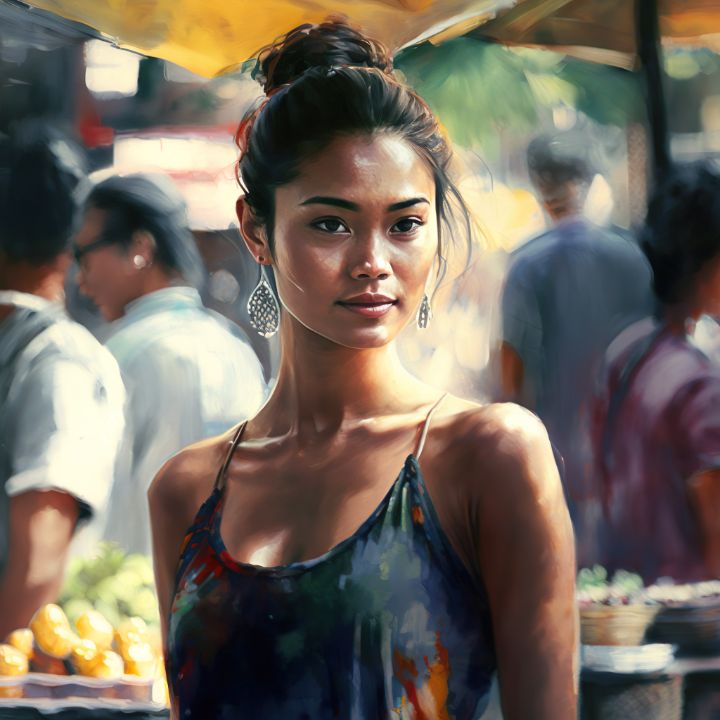 Desire at the Market v2 - The J Matthew Collection - Paintings & Prints ...