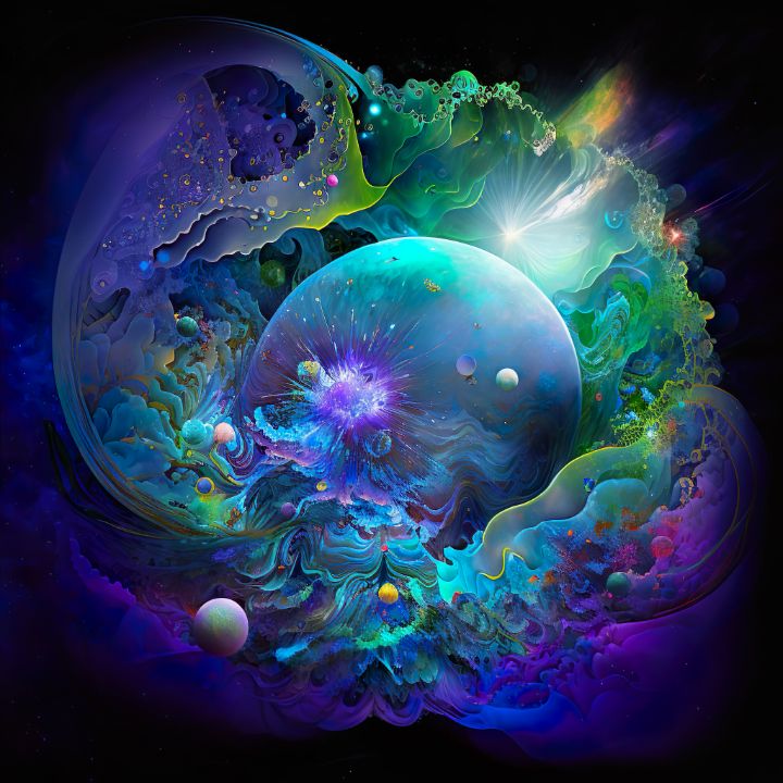 Spherical Universe 8KHD #1 - The J Matthew Collection - Paintings ...