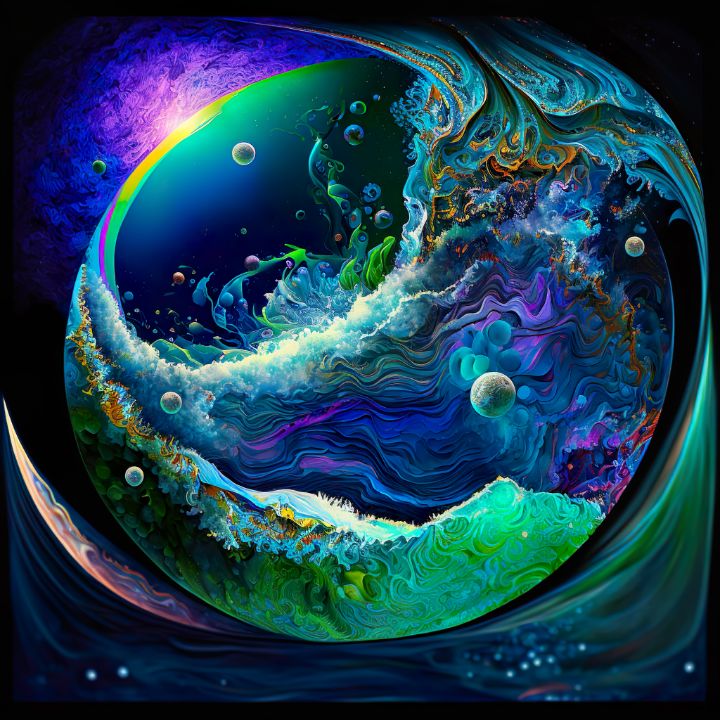 Spherical Universe 8KHD #2 - The J Matthew Collection - Paintings ...