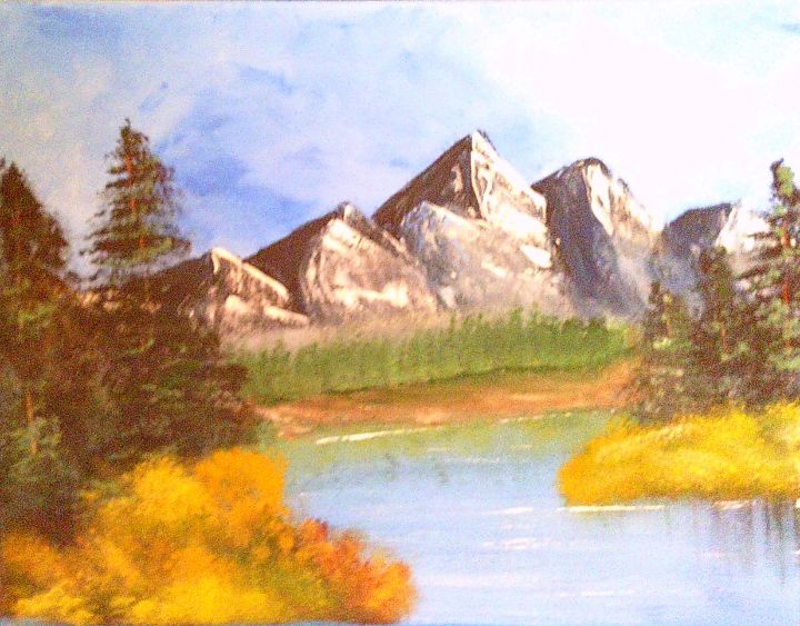 Mountain Autumn - Vicky Wells - Paintings & Prints, Landscapes & Nature ...