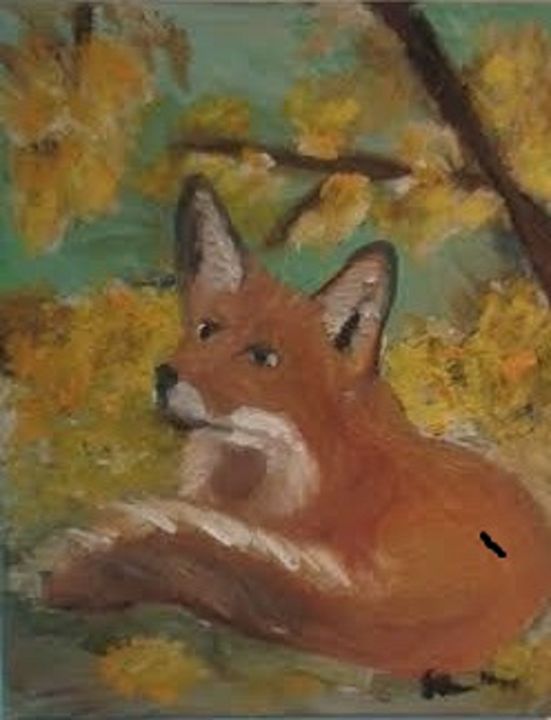 Red Fox in the Fall - BlueJayArt1958 - Paintings & Prints, Animals ...