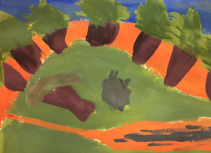 Burning trees - Eric Webster - Paintings & Prints, Flowers, Plants ...