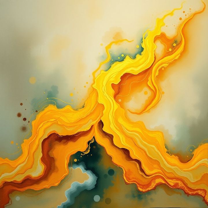 Golden Qi Rising - ken seng - Digital Art & AI, Abstract, Other ...